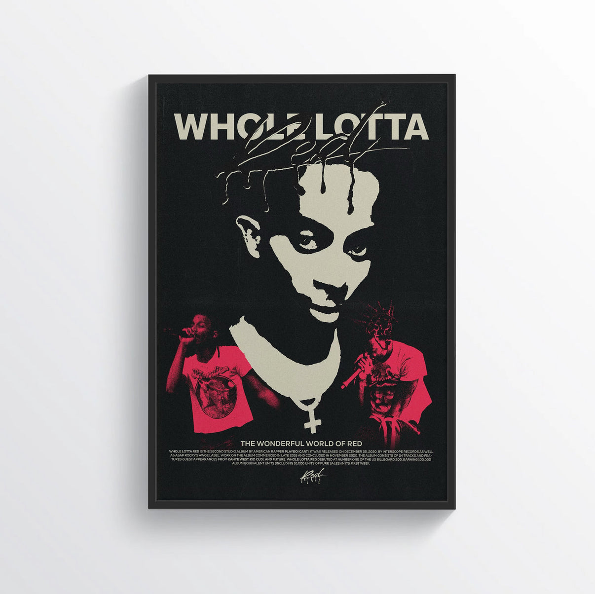 Playboi Carti "Whole Lotta Red" Poster – Rapper Posters
