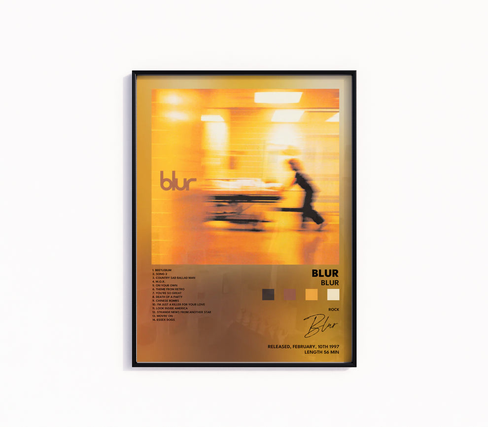 Blur "Blur" Album Poster – Rapper Posters