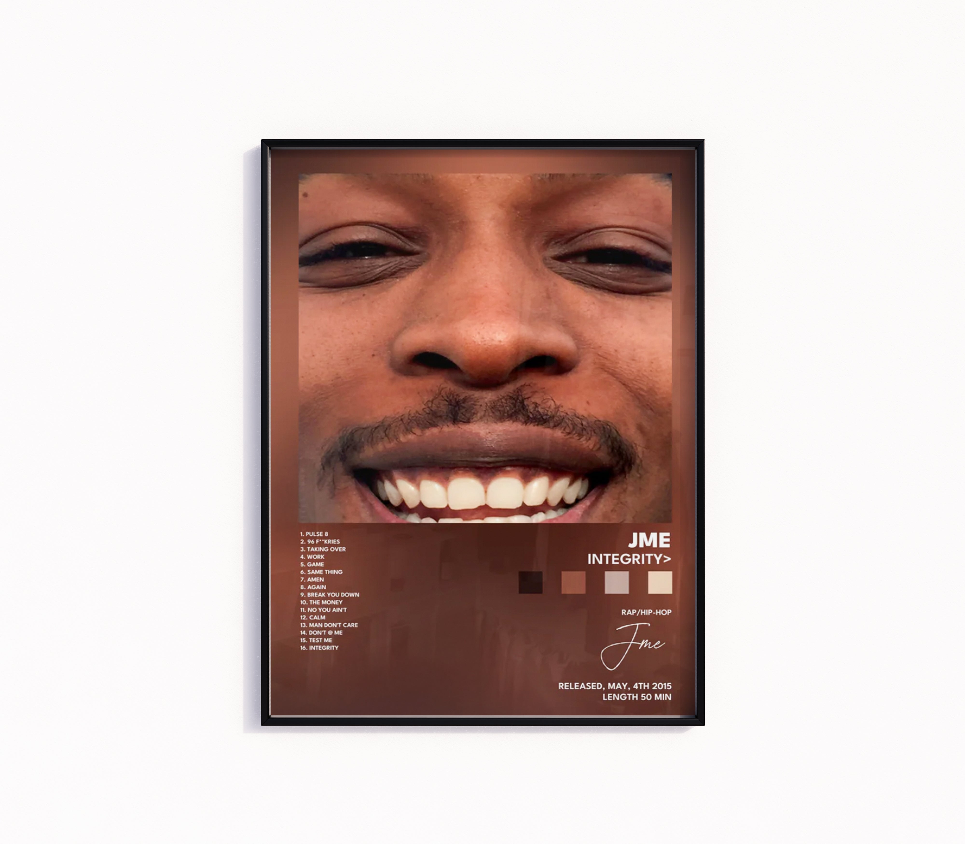 Jme "Integrity" Album Poster – Rapper Posters