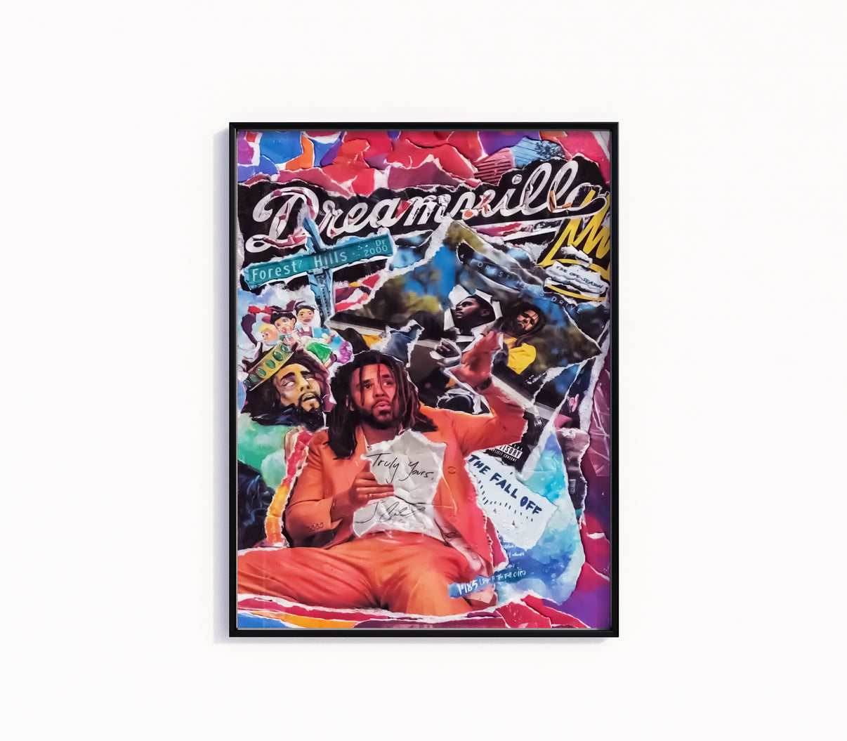 J Cole "Truly Yours" Poster – Rapper Posters