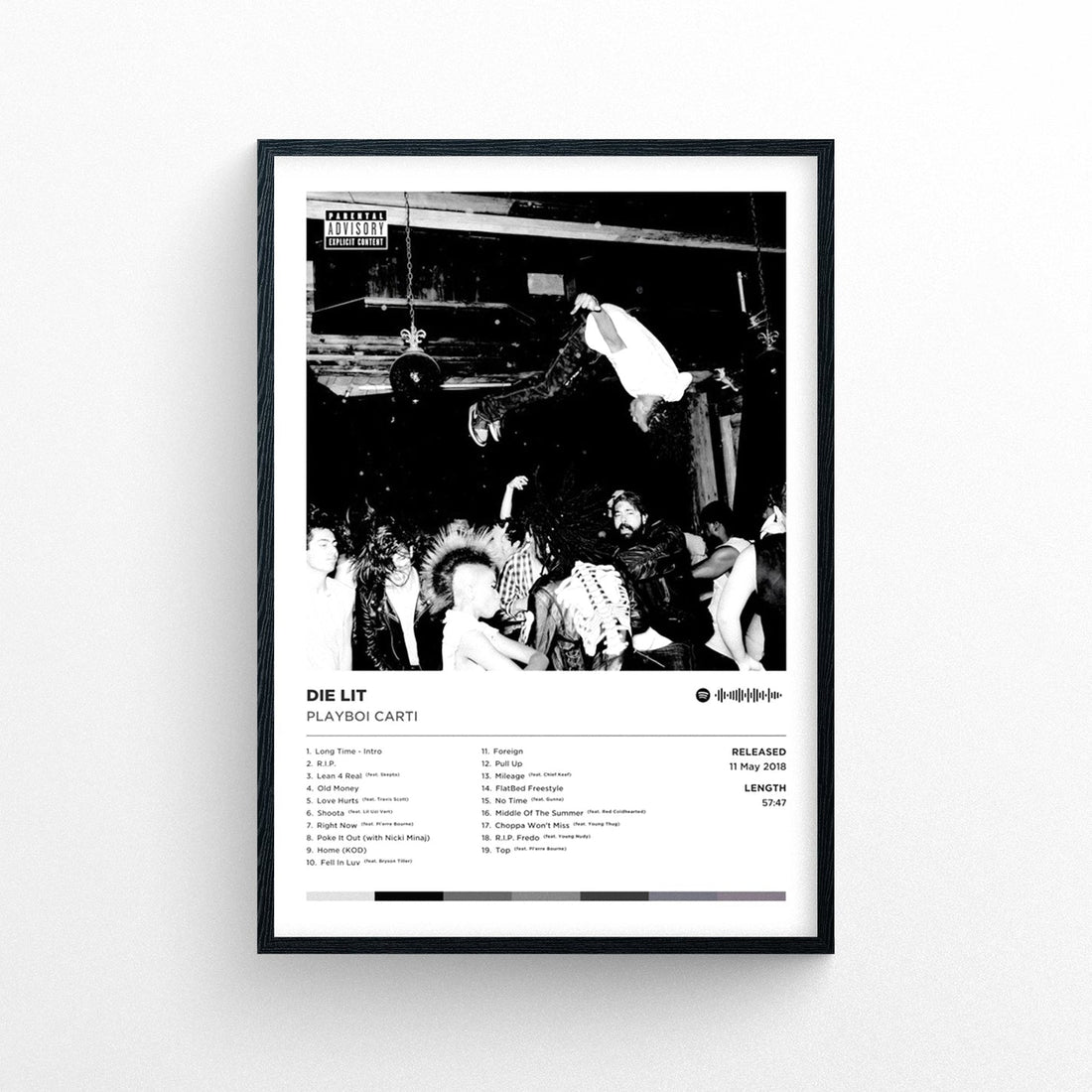 Playboi Carti "Die Lit" Poster Print – Rapper Posters