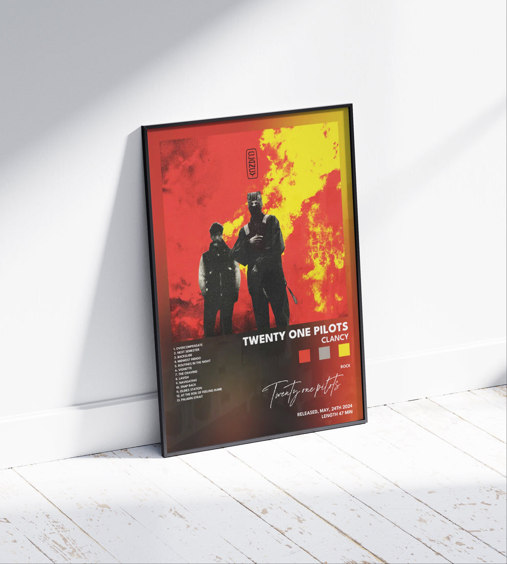 Twenty One Pilots 'Clancy' Album Poster – Rapper Posters