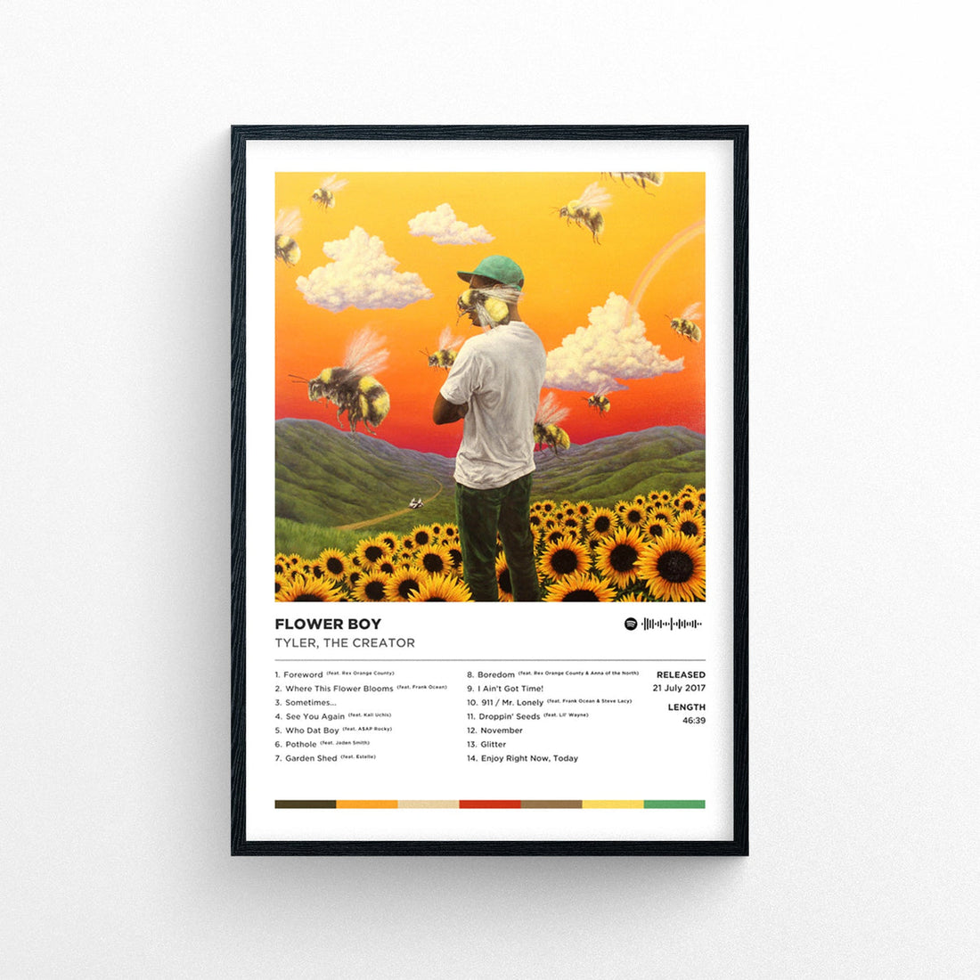 Tyler The Creator "Flower Boy" Poster Print – Rapper Posters