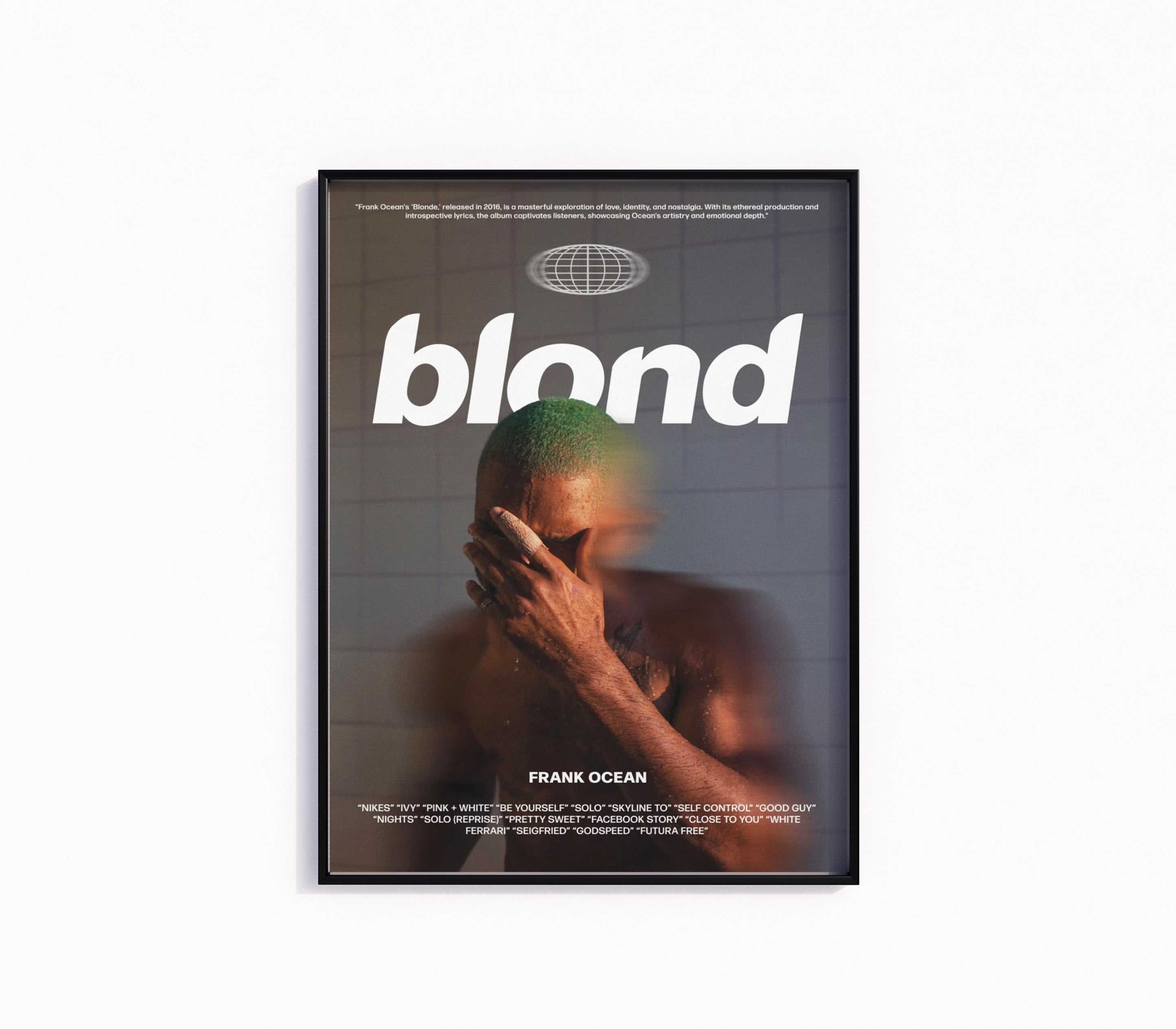 Frank Ocean "Blond" Poster Print – Rapper Posters