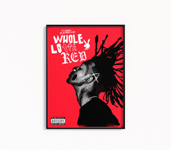 Playboi Carti "Whole Lotta Red" Poster – Rapper Posters