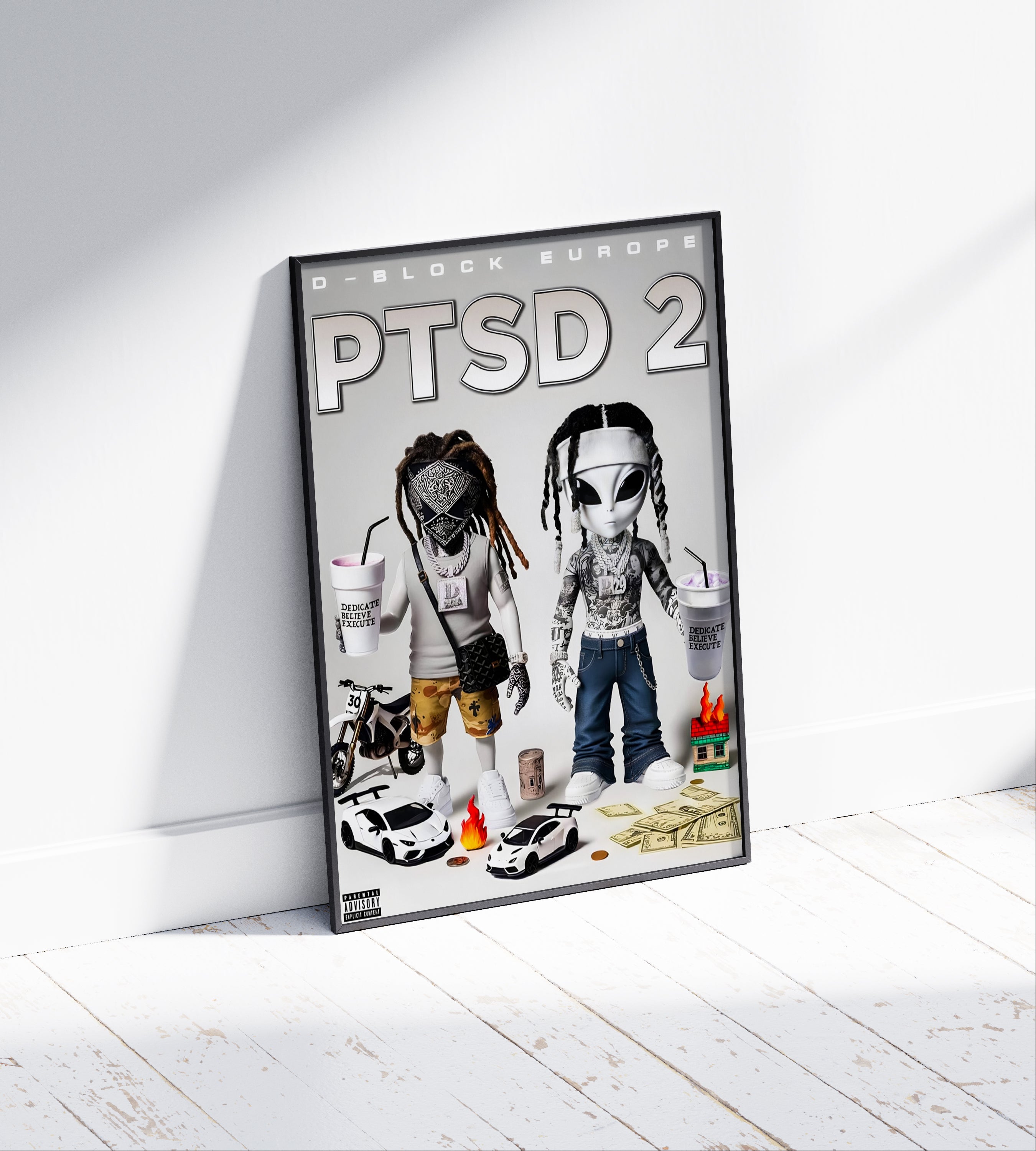 D-Block Europe 'PTSD 2' Poster – Rapper Posters