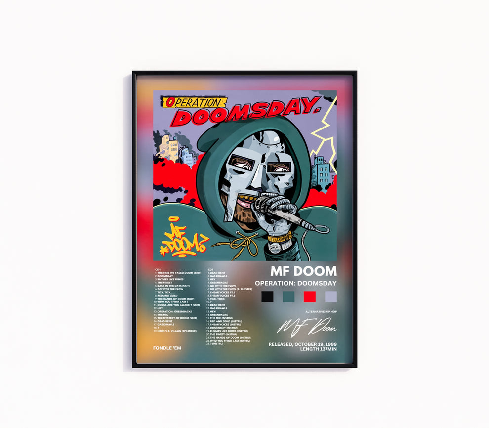 MF Doom "Operation Doomsday" Album Poster – Rapper Posters