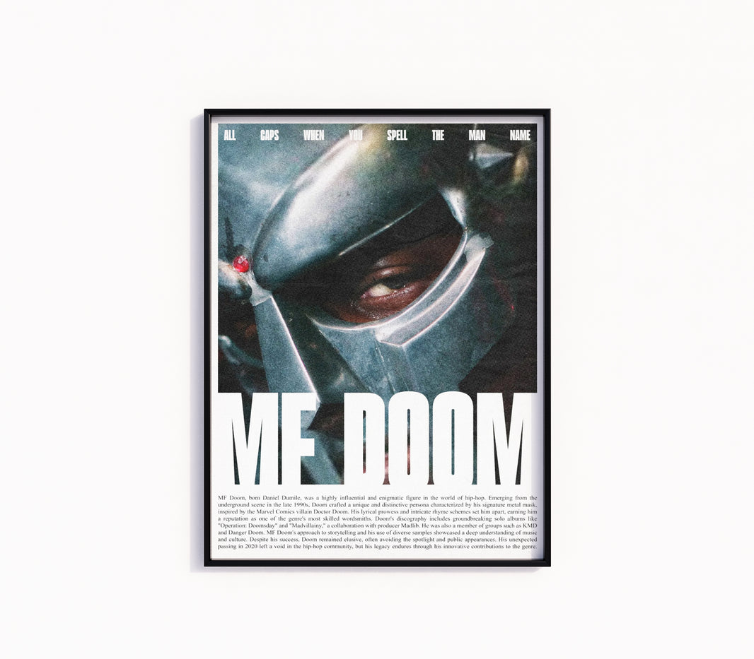 MF DOOM – Rapper Posters