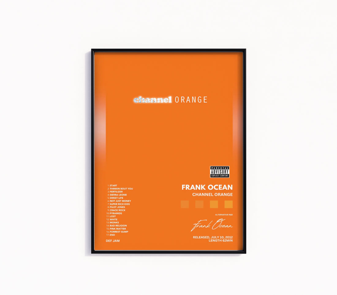 Frank Ocean "Channel Orange" Album Poster – Rapper Posters