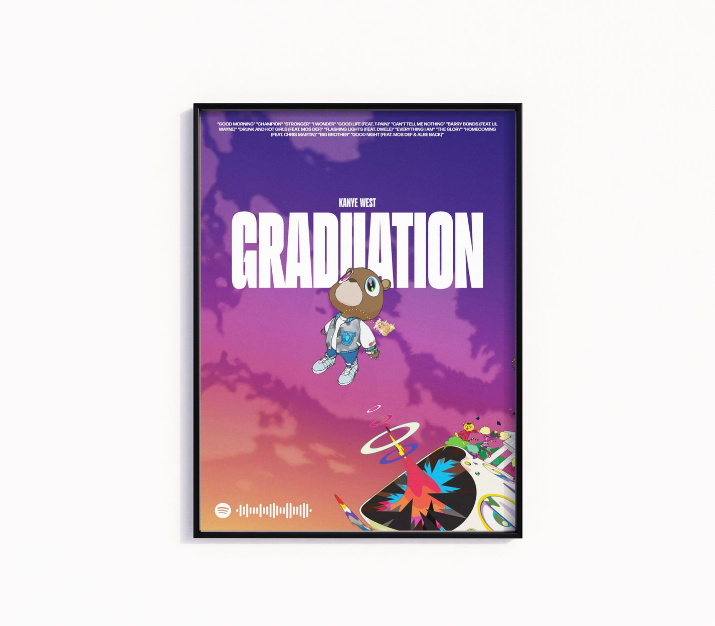 Kanye West "Graduation" Poster Print – Rapper Posters