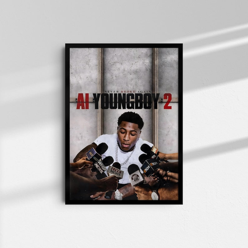 NBA YoungBoy "AI YoungBoy 2" Poster – Rapper Posters