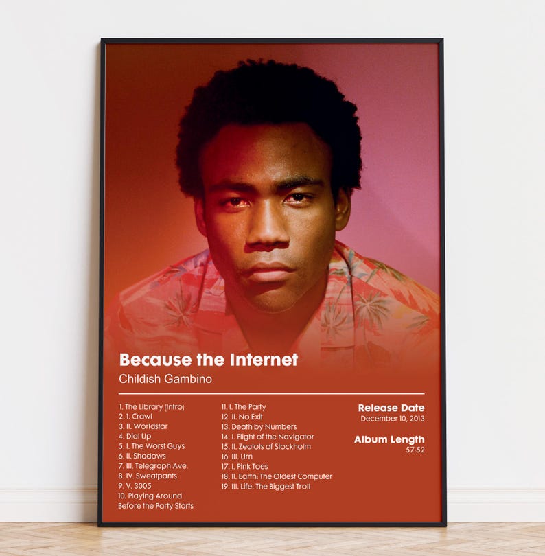 Childish Gambino "Because the Internet" Album Poster – Rapper Posters
