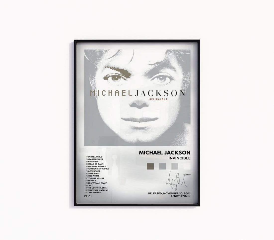 Michael Jackson "Invincible" Album Poster – Rapper Posters