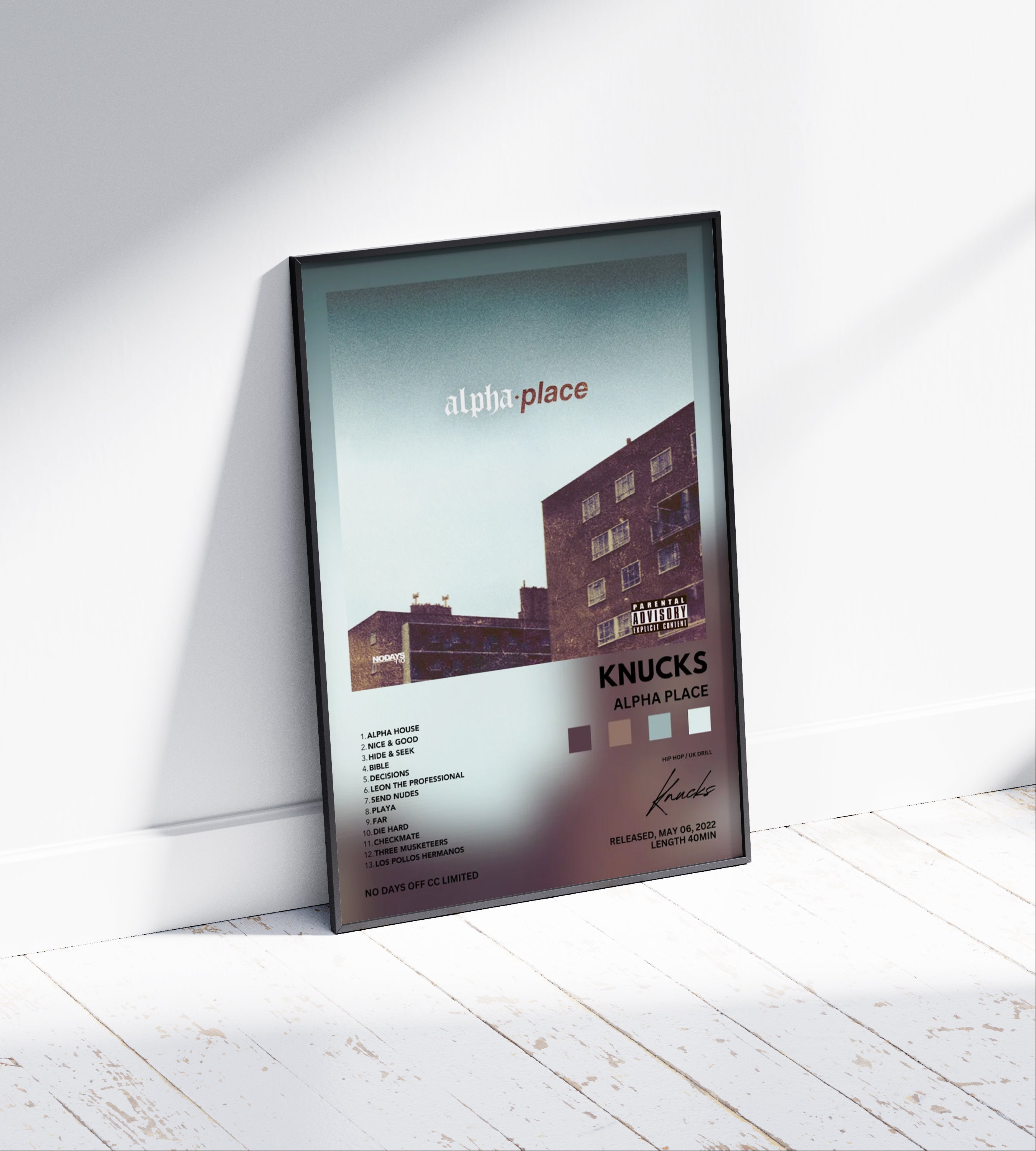 Knucks 'Alpha Place' Album Poster – Rapper Posters