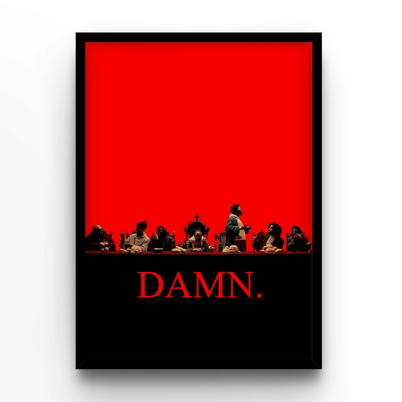 Kendrick Lamar "Damn" Poster Print – Rapper Posters