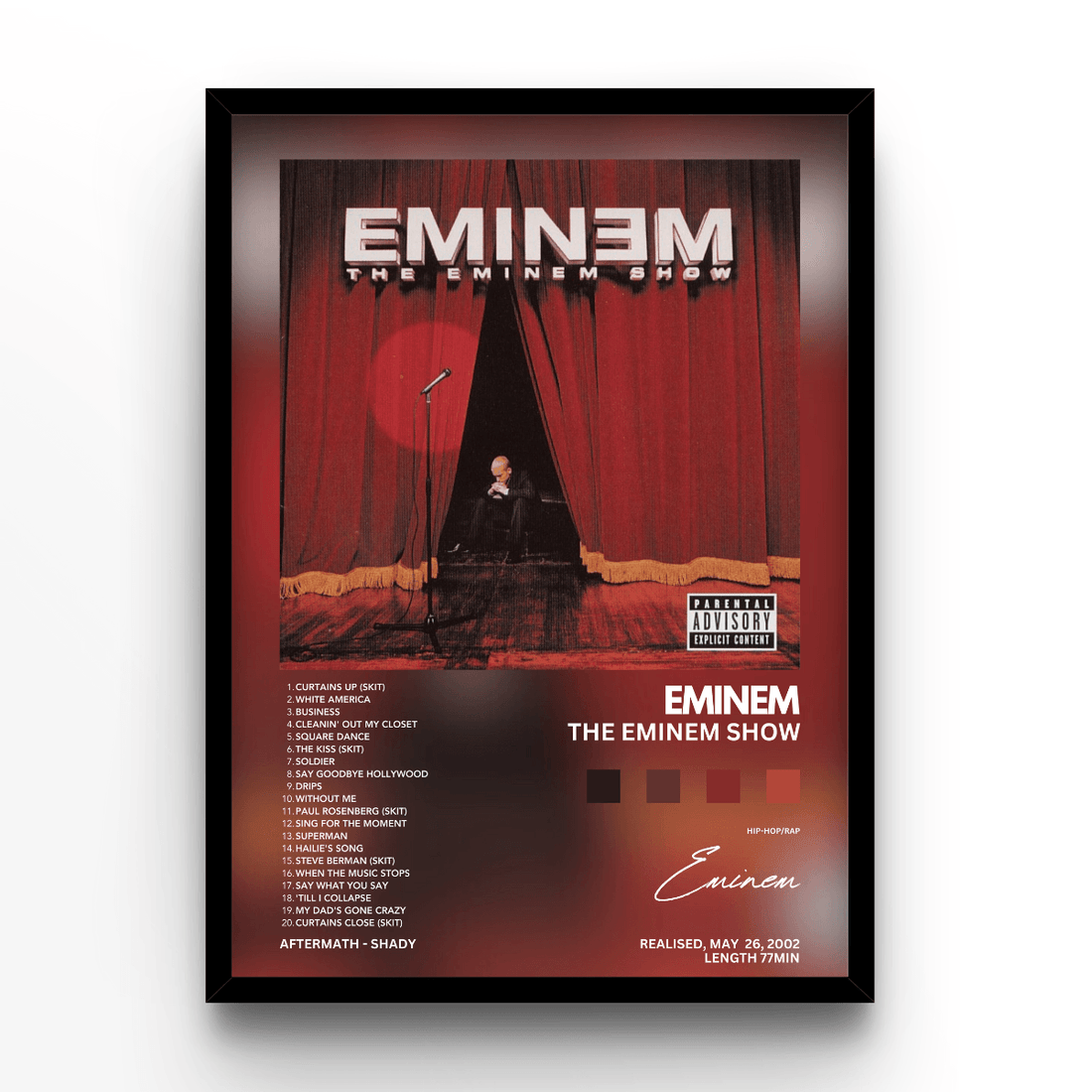 Eminem "The Eminem Show" Album Poster – Rapper Posters