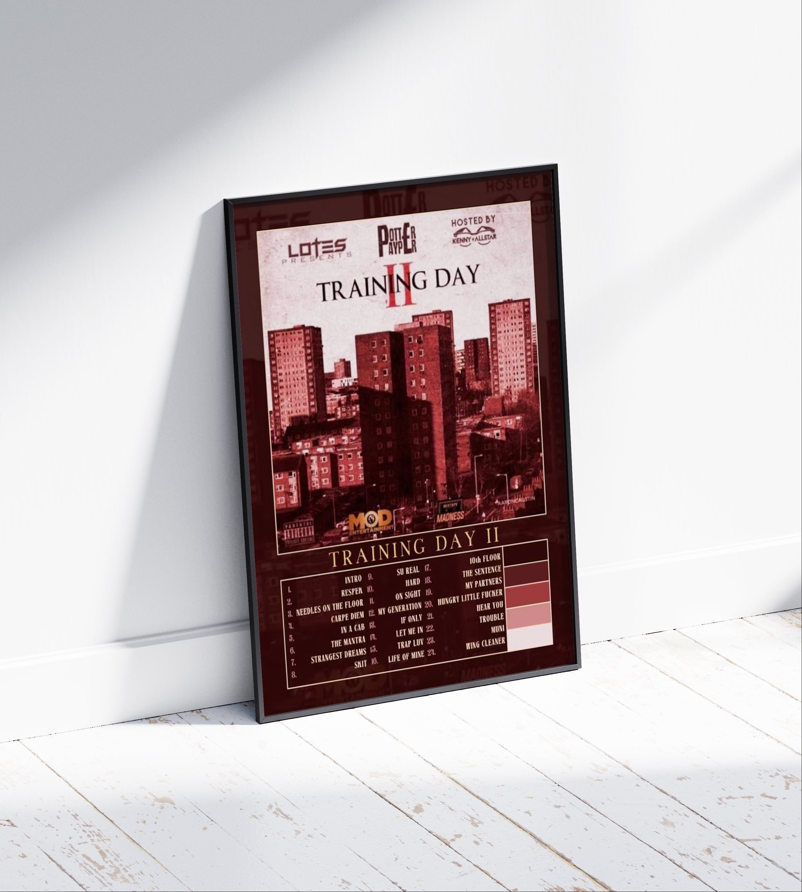 Potter Payper 'Training Day 2' Album Poster – Rapper Posters