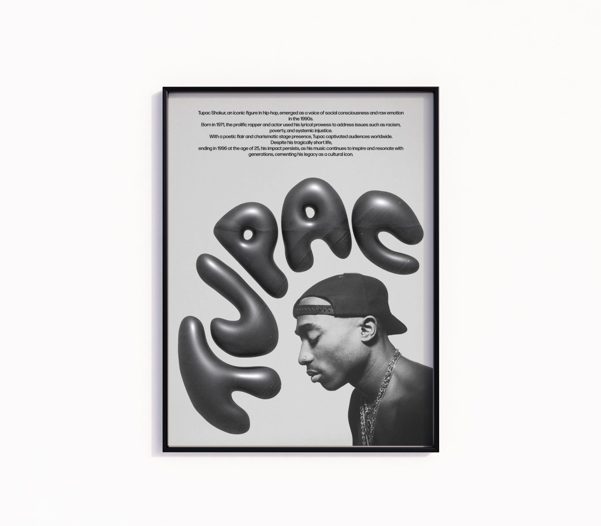 Tupac Poster Print – Rapper Posters